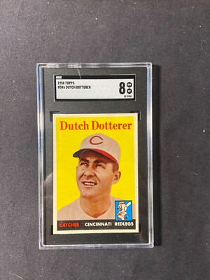 1958 Topps GRADED 8 #396 Dutch Dotterer | eBay