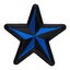 Nautical Star Blue & Black Patch, Star Patches | eBay