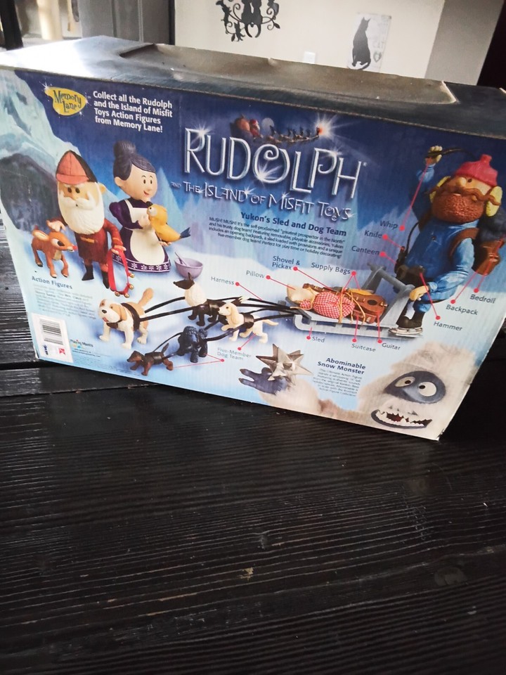 rudolph the red nosed reindeer "Yukons Sled and dog team" | eBay