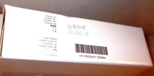 HP 2242 Blue Pigment ink Cartridge Q2356A (Q2354A) but 8/08 date ...