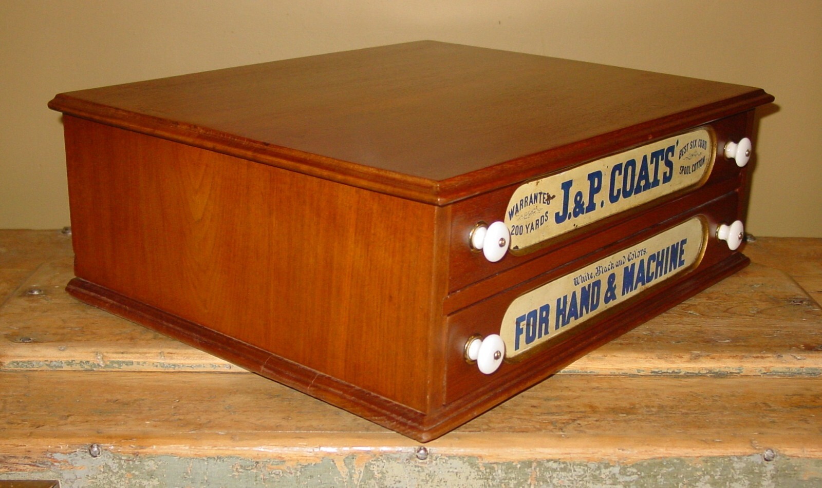 Two drawer J & P Coats spool thread cabinet-----16224 | eBay
