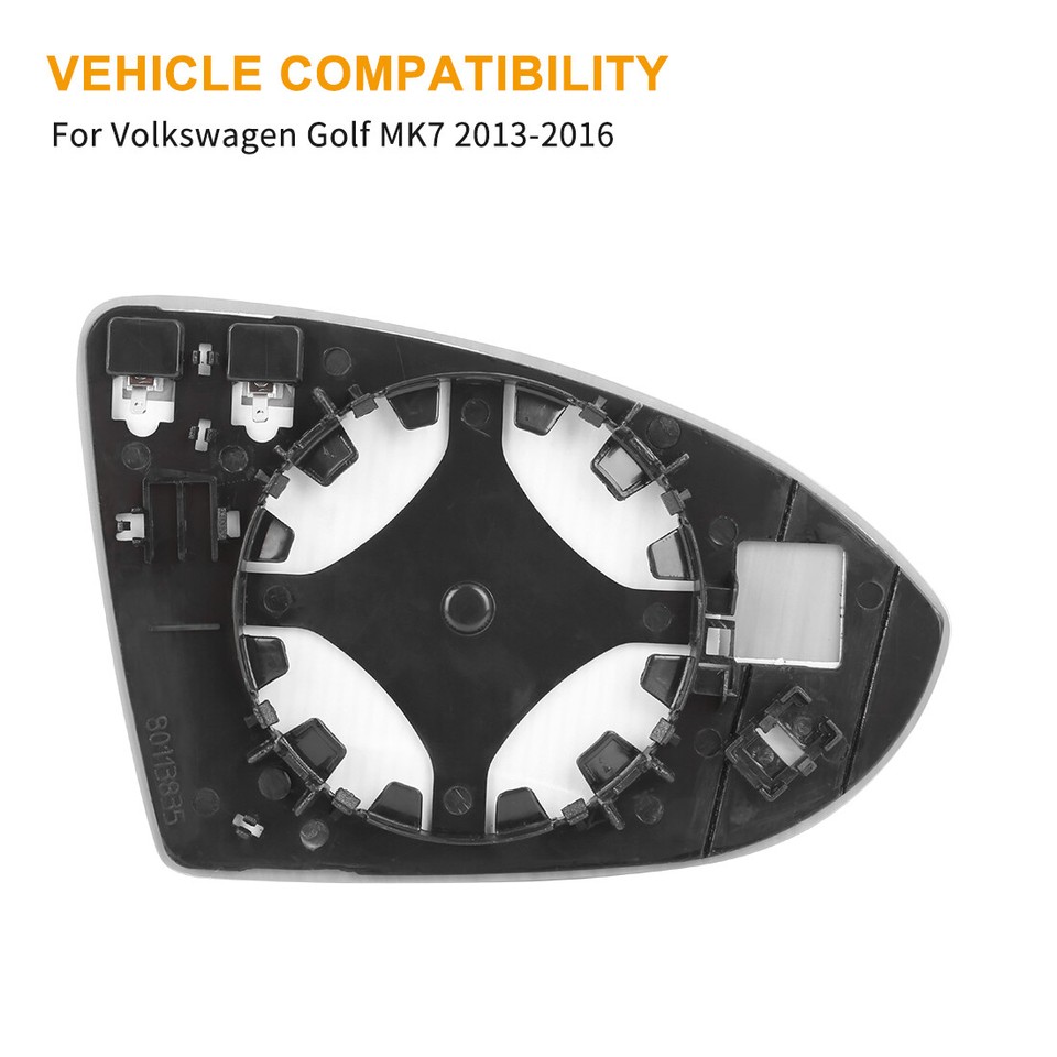 Front Left Driver Side Heated Mirror Glass For Volkswagen GOLF MK7 GTI ...