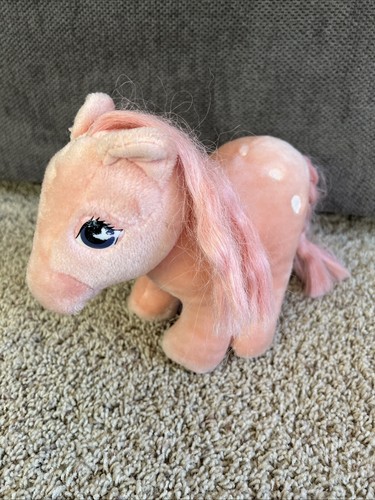 Vintage Hasbro Softies My Little Pony Pink Cotton Candy Stuffed Animal ...