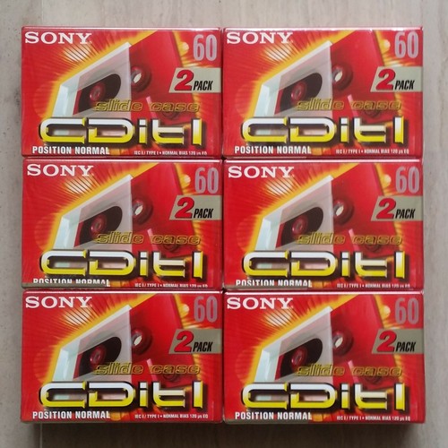 Audio Cassette Sony CDit 60 - 12 Musicassette Sigillate - 12 no Tdk o ...
