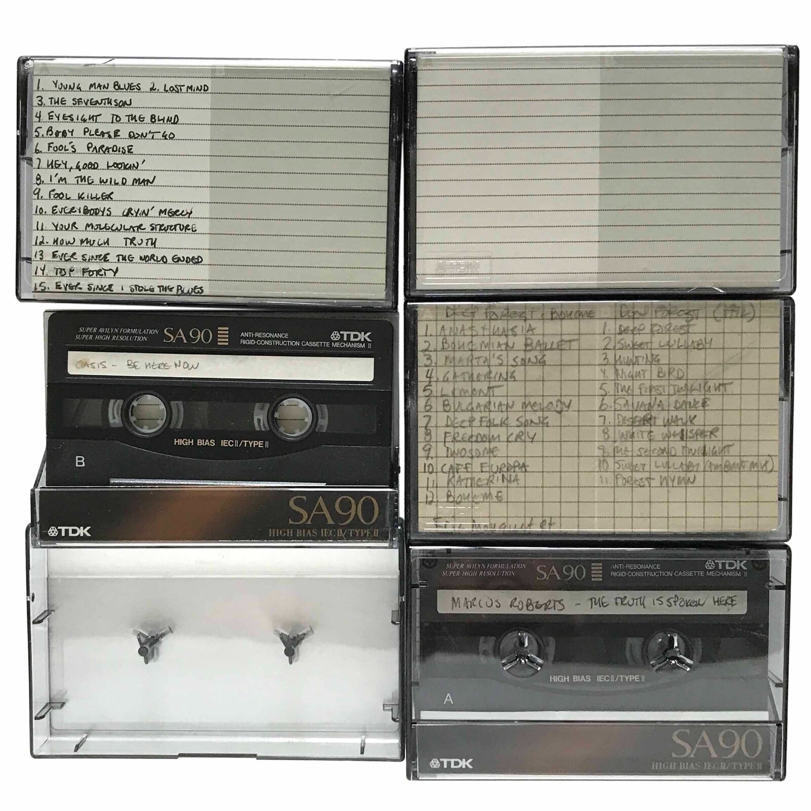 Lot of 10 Used TDK SA90 Cassette Tapes 90min High Bias Type II ...