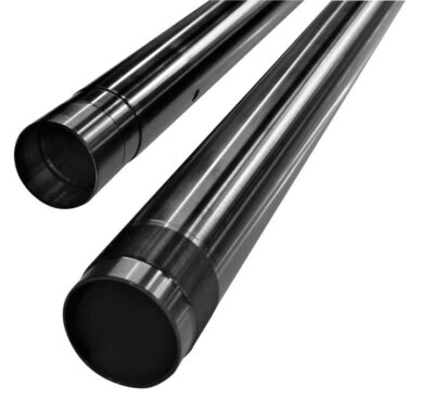 CUSTOM CYCLE BLACK STD 43mm Inverted Fork Tubes for V-Rod Sportster ...