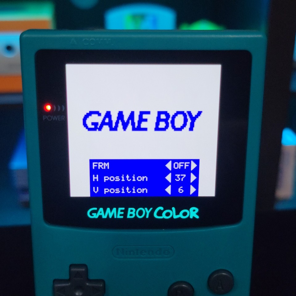 Teal Gameboy Color Console OLED Touch Screen GBC Game Boy | eBay