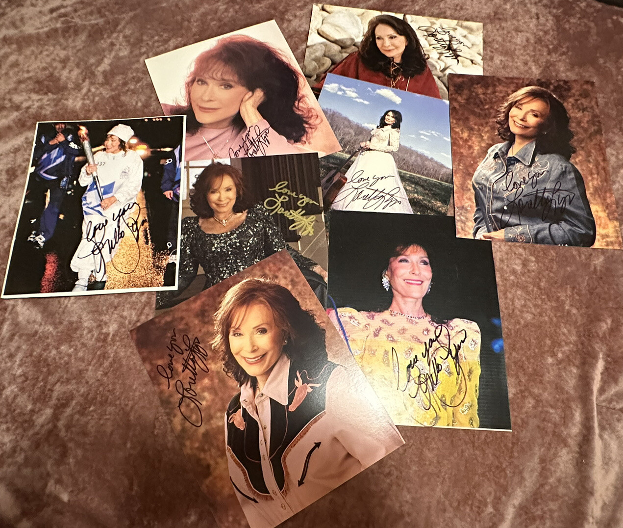 8 LORETTA LYNN SIGNED 8x10 AUTHENTIC AUTOGRAPHS - Lady Loretta Boutique ...