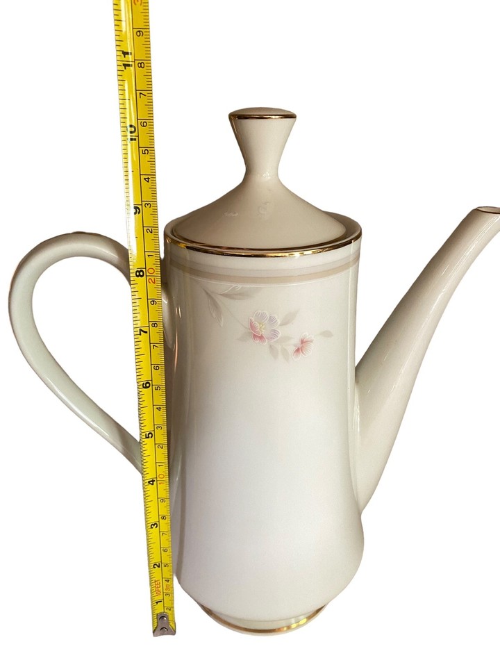 seizan fine china japan Tea Pot Rose Gold Trim 11 In Beautiful Elegant ...