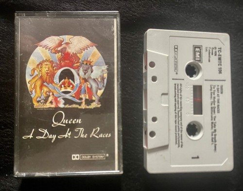 Queen A Day At The Races Cassette Tape Album 1976 - Original Issue Blue ...