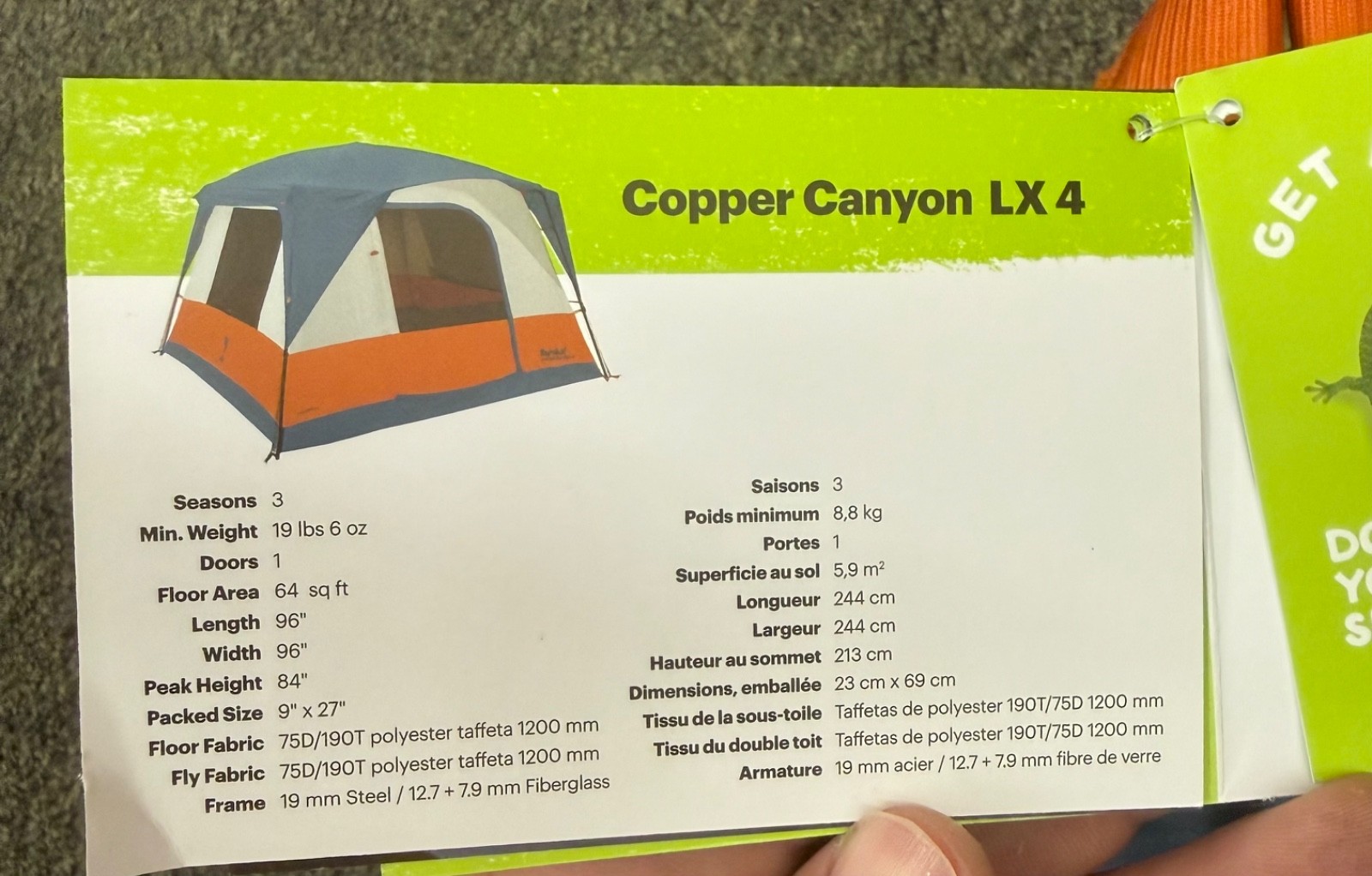 Eureka! Copper Canyon LX4 - 4 Person Tent | eBay