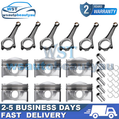 AJ126 For Jaguar F-Type Land Rover 3.0L V6 Engine Pistons/ Connecting ...