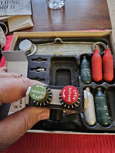 MICROFLAME Mini Gas Torch Welding Brazing Solder Butane Micronox Cyl ...