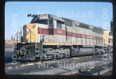 Original Slide EL Erie Lackawanna SD45 3622 Sloan NY 1973 | eBay