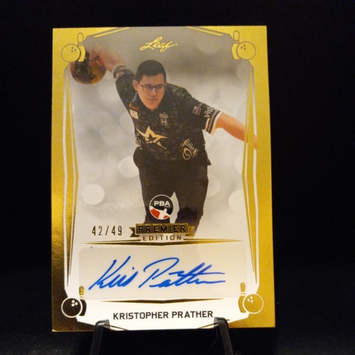 2023 Leaf PBA Bowling KRISTOPHER PRATHER Auto Gold Parallel 42/49 | eBay