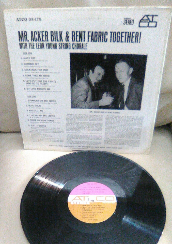 Mr. Acker Bilk & Bent Fabric Together LP Record Album Alley Cat Summer ...