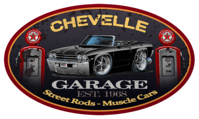 1968 Chevelle SS Convertible Classic Garage Sign Wall Art Graphic ...
