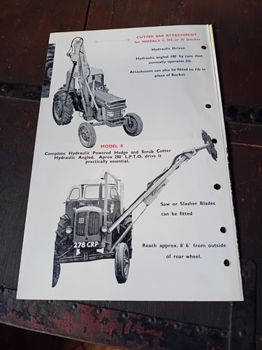R.J. FLEMING DITCHER Transport Boxed Hedge Scrub Cutters Tractors | eBay UK