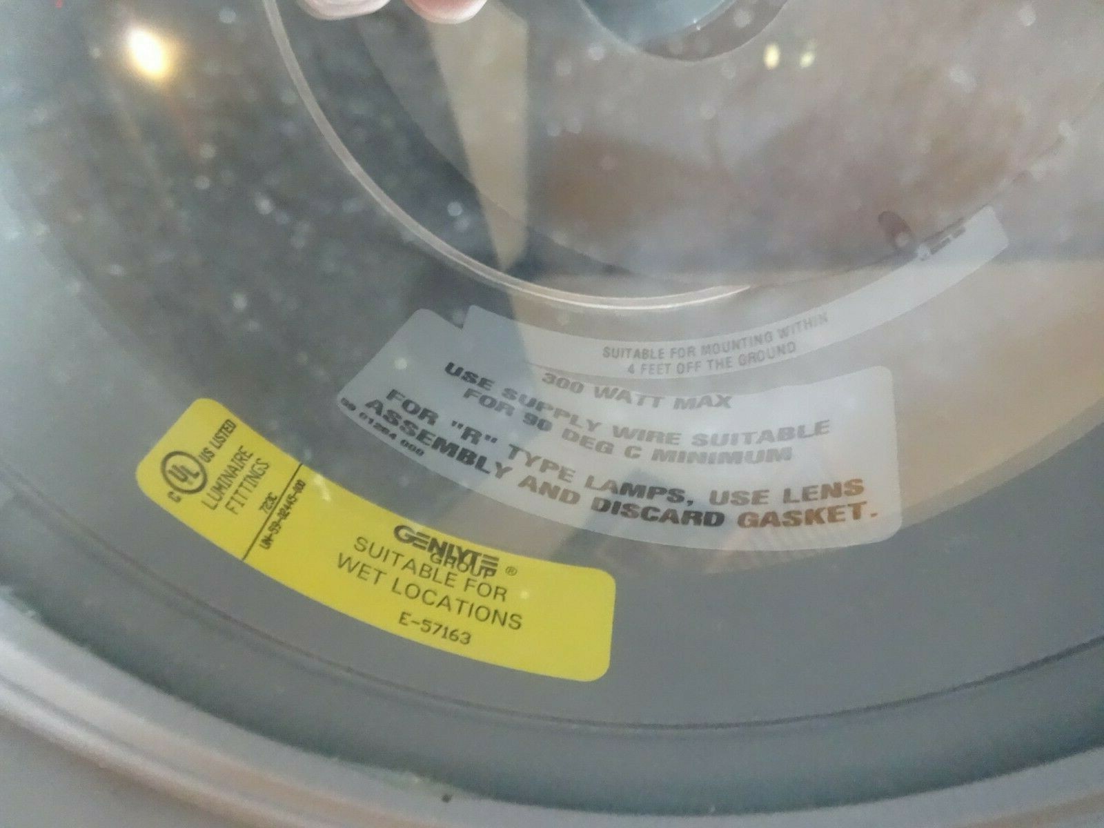 GENLYTE THOMAS E-57163, WEATHERPROOF FLOOD LIGHT FIXTURE 300 WATT MAX ...