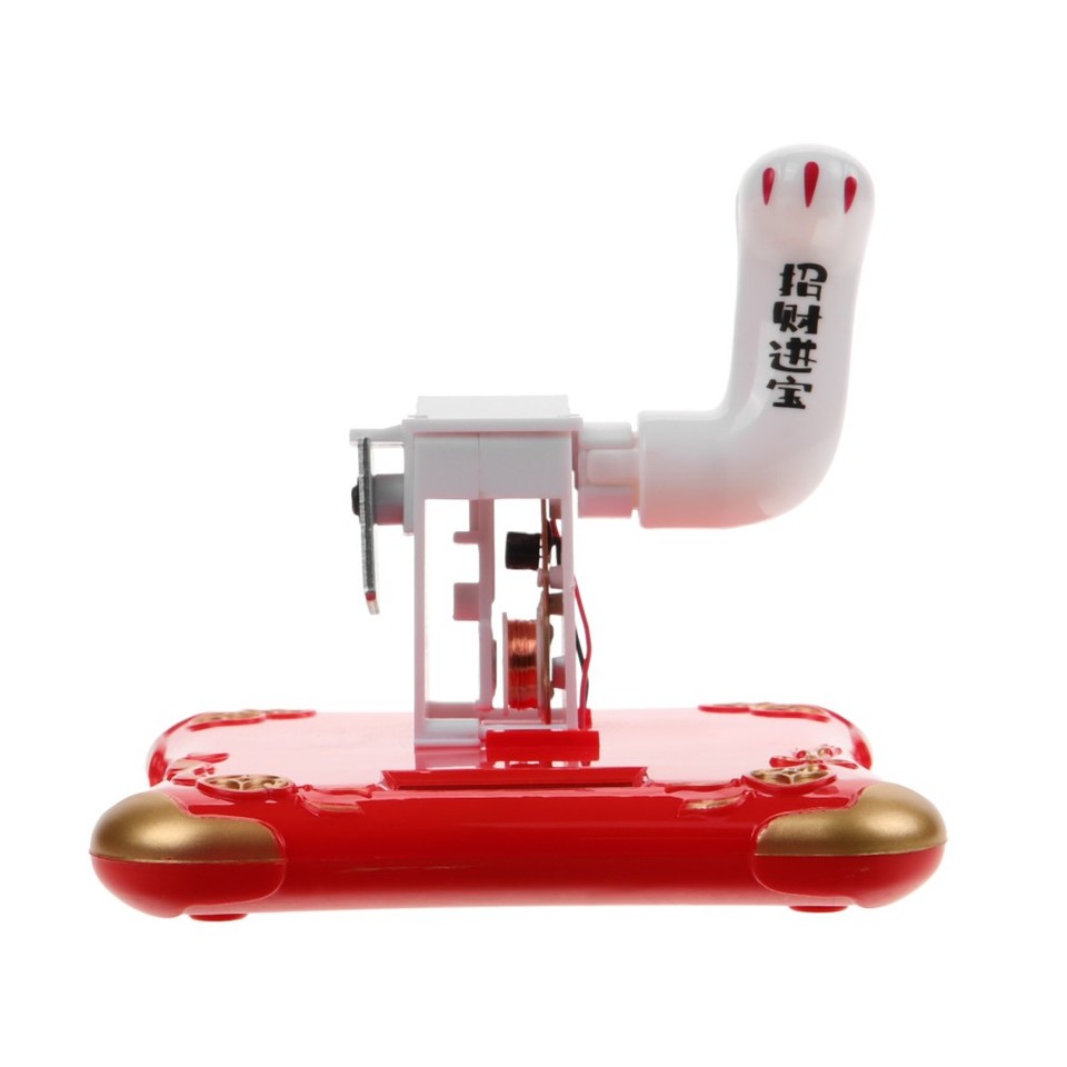 Luck Cat Arm Swing Solar Power Luck Cat Movement Cat Moving Arm ...