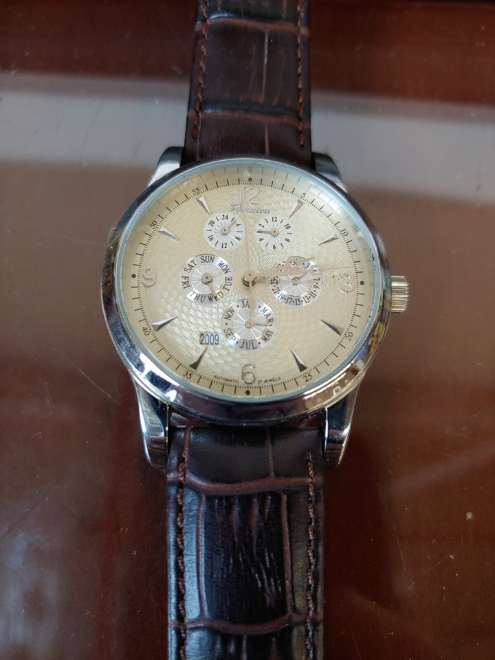 NEW Rousseau Men's Watch 60352-961 Stainless Steel Automatic 37 Jewels ...