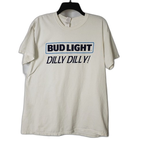 Bud Light Dilly Dilly! White Short Sleeve T Shirt Size Large | eBay