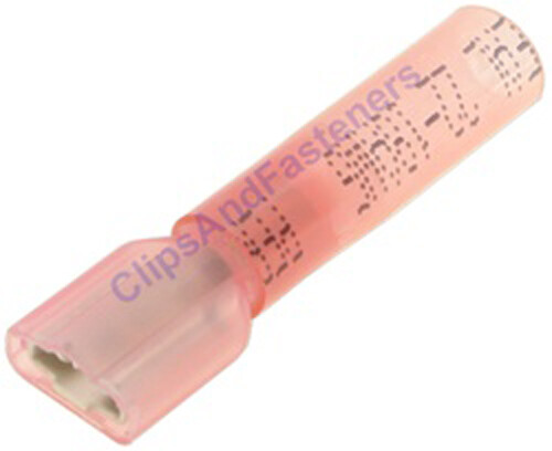 AMZ Clips And Fasteners 10 Krimp & Seal Female Blade Terminals 22-18 ...