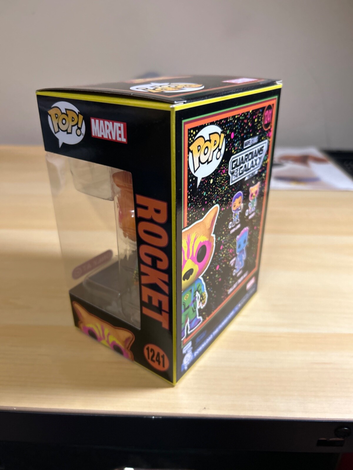 Funko POP Guardians Of The Galaxy 3 Rocket #1241 Blacklight Target ...