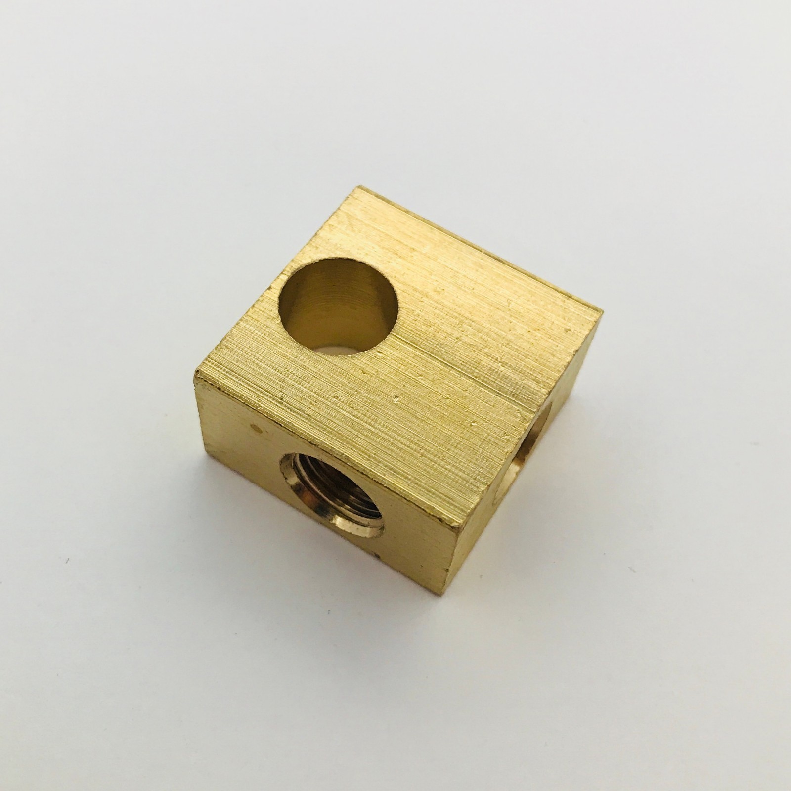 Square Metric Tee M10 M10X1 Female Inverted Flare Fitting bolt hole ...