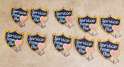 Girl Scout Patches Lot Of 10 Service From The Heart Sew On/Iron On ...