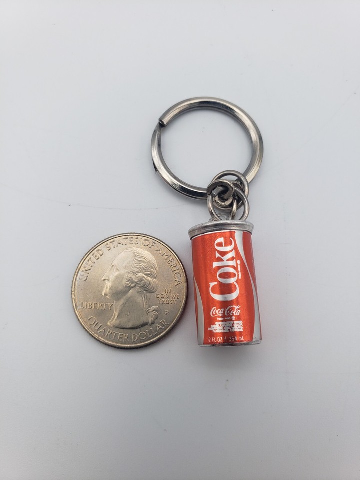 1970's Coca-Cola Coke USA Key Chain Mini Can Miniature Can Keychain NOS ...