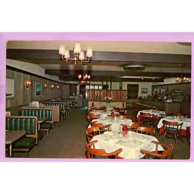 Postcard VT Four 21 Restaurant Bennington Main Street & US 7 & Vermont ...