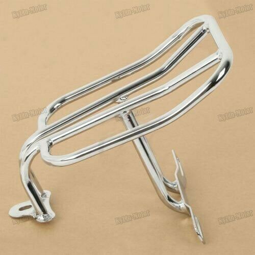 New Chrome Luggage Rack for Harley Dyna Low Rider Street Bob Super ...