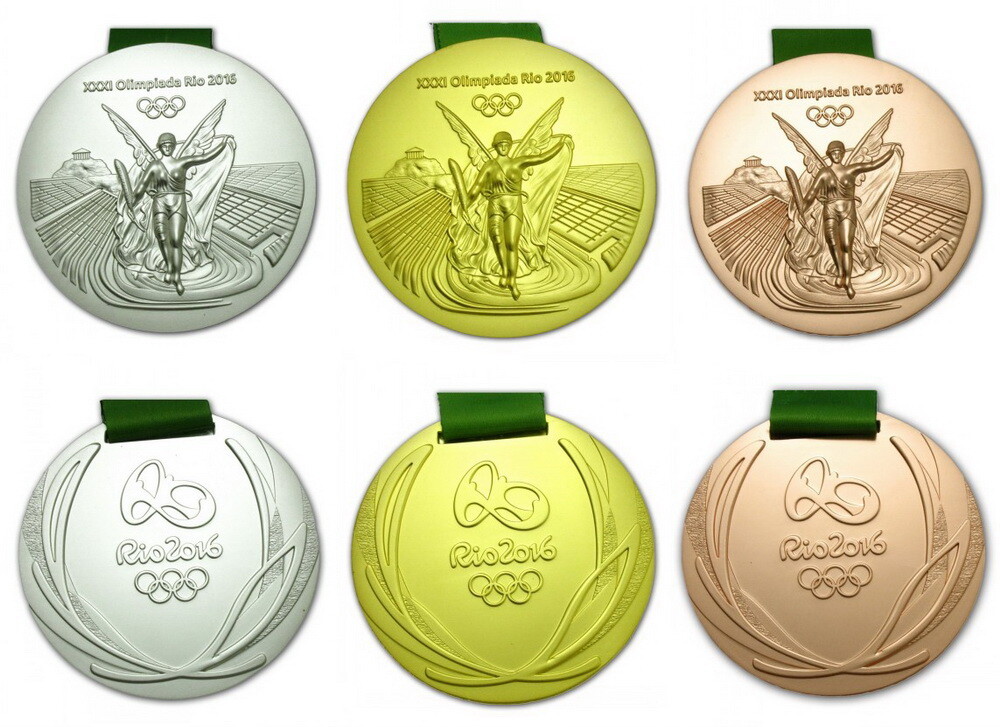 Gold Silver Bronze Olympic Medals