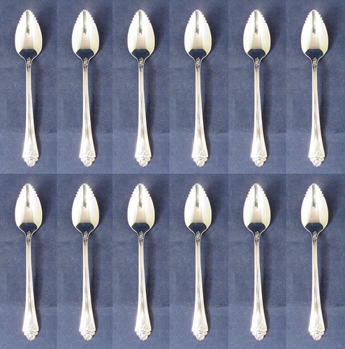 Oneida Silverplate Flatware - SILVER FANTASY ROSE - Fruit Spoons - SET ...