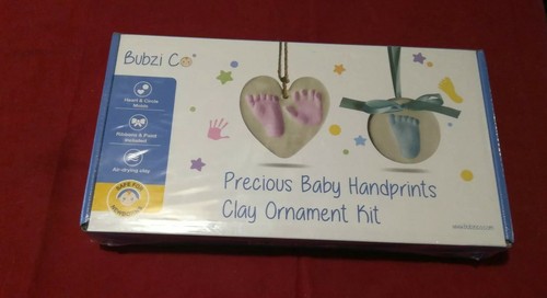 Precious Handprints Clay Ornament Kit - Heart & Circle Molds - Baby ...