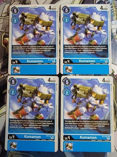 Digimon Next Adventure Kumamon Lv.4 Blue Non-Foil BT7-021 C Playset | eBay