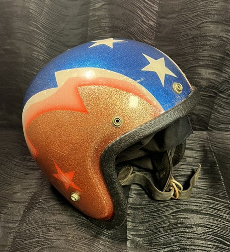 Vintage Buco Stars and Stripes Motorcycle Helmet 1960s 70s Custom Rare ...