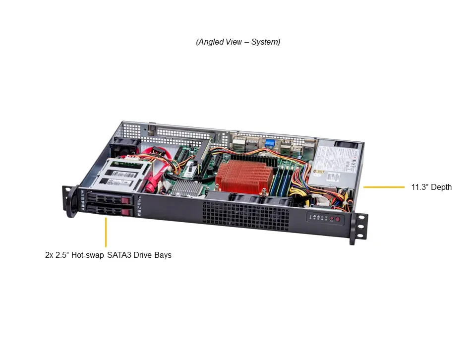 *AuthorizedPartner*SuperMicro SYS-111AD-HN2 1U SuperServer/ W (X13SAZ-F ...