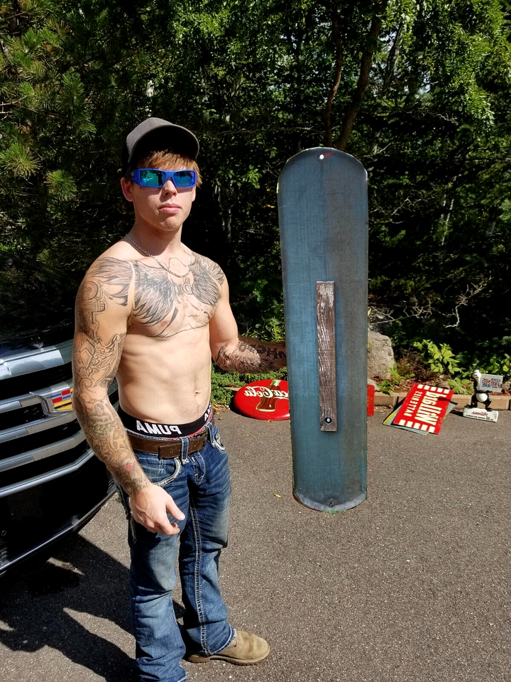 Vintage Metal Fram Filter Thermometer Sign Oil Gas Great Graphics 39 in ...