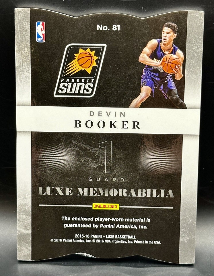 Panini Luxe - Devin Booker Patch Card 45/99 2015-16 | eBay