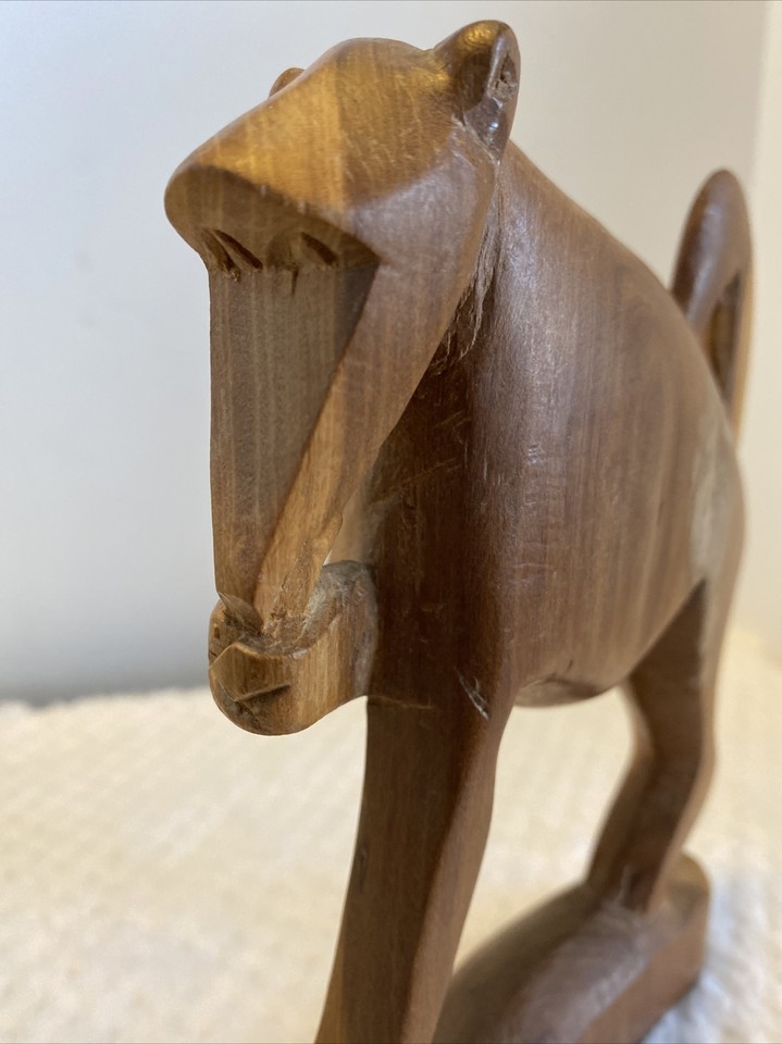 Genuine Hand Carved Wooden Baboon /Monkey Art 7” By 5” Made In Kenya ...