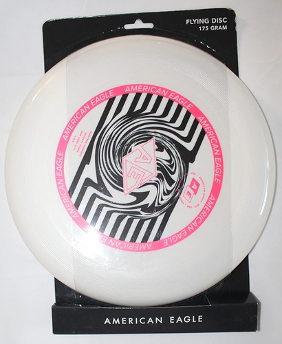 NEW American Eagle AE Flying Disc 175 Gram AEO Ivory | eBay