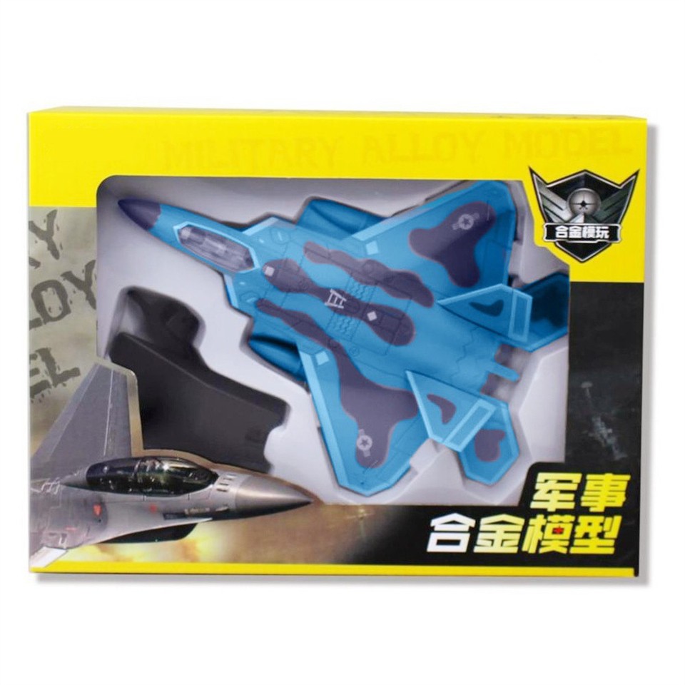 1:100 Pull Back Aviation Aircraft F-22 Fighter Military Aircraft W ...