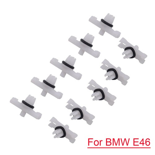 10PCS Top Roof Rain Gutter Moulding Trim Fastener Clip Fit For BMW 3 ...