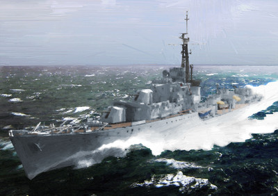 HMS CHEVRON - LIMITED EDITION ART (25) | eBay UK