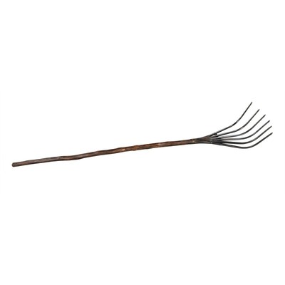 Taran Designs Solid Wood Decorative Rake in Brown/Black | eBay