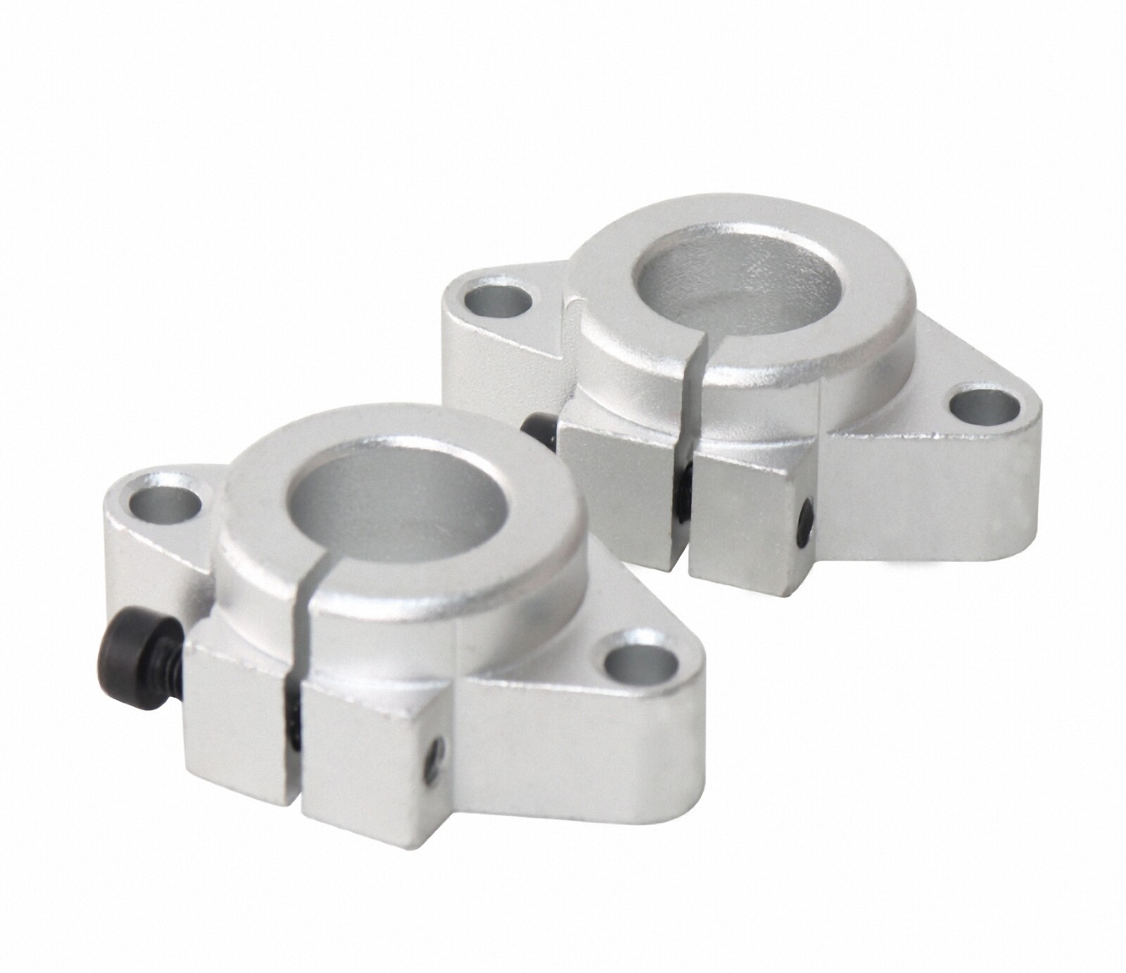 2pcs SHF12 12mm Aluminum Linear Bearing Rod Rail Shaft Support CNC ...