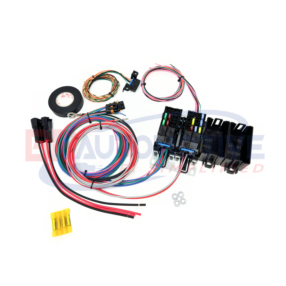 LS Swap Wire Harness Fuse Block with Fans Stand alone Wiring Harness ...