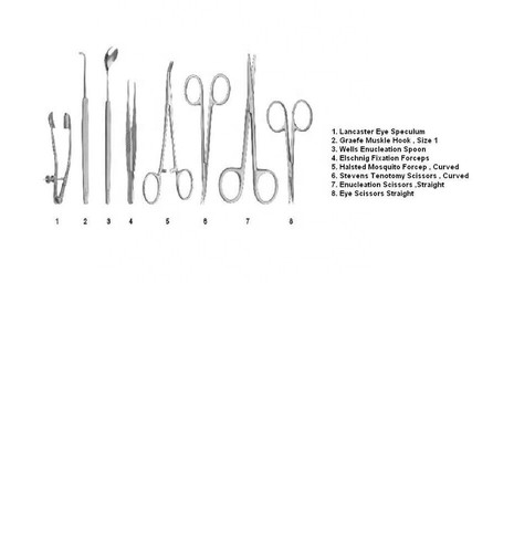 ENUCLEATION SET MINOR MICRO SURGERY OPHTHALMIC INSTRUMENTS | eBay